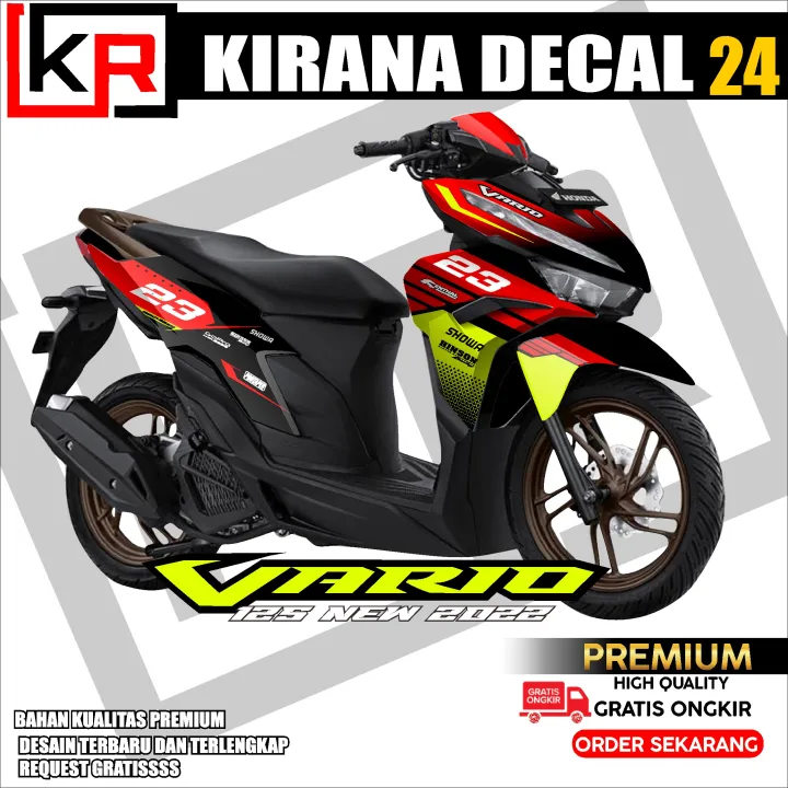 terbaru Decal Sticker Honda New Vario 125 facelift 2022 Fullbody Desain ...