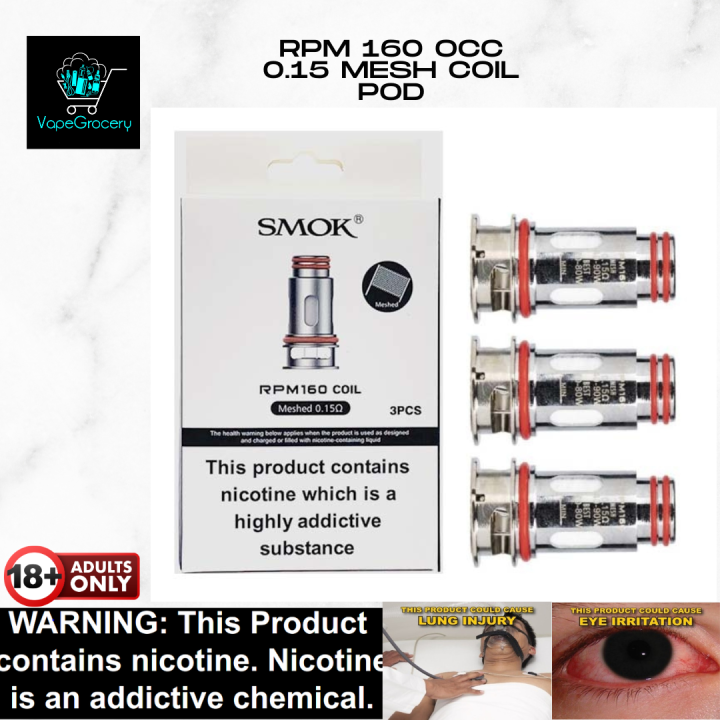 RPM 160 OCC 0.15 Mesh Coil Pod (SMOK RPM 160 coil) | Lazada PH