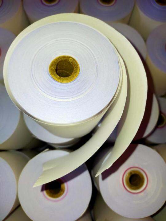 2 PLY Carbonless POS Journal Tape / Cash Register Tape 76mm x 70mm (1 ...