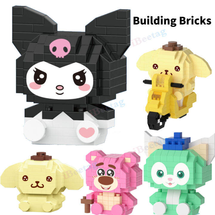 Kuromi Building Bricks Diamond Particle Building Blocks Cartoon Doll ...