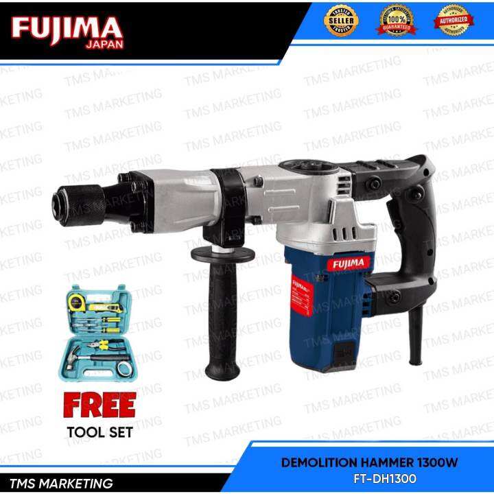 FUJIMA JAPAN 1300W Demolition Hammer FT-DH1300 with FREE TOOLSET ...