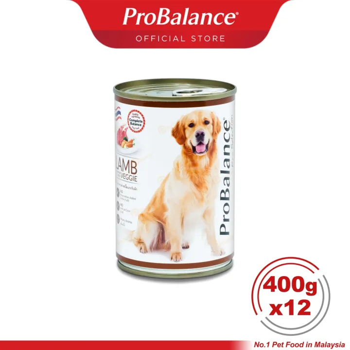 ProBalance อาหารกระป๋องสุนัข สูตรเนื้อแกะ 400G x 12 ชิ้น อาหารเปียก ...