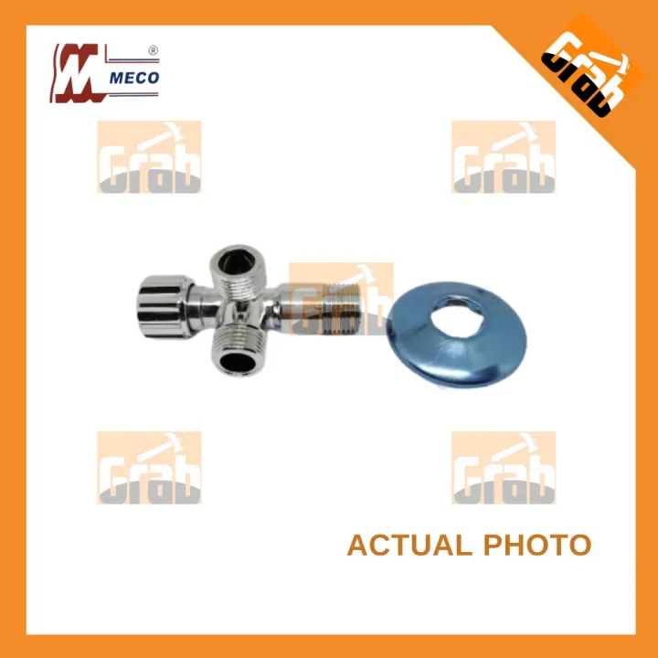Meco 018 3-way Universal Angle Valve 1/2" | Lazada PH