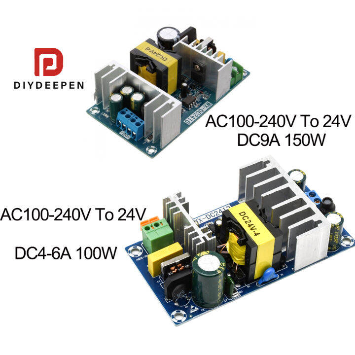 Diydeepen Ac Dc Ac 100 240v ถึง 24v Dc 9a 150w แหล่งจ่ายไฟสลับบอร์ดจ่าย