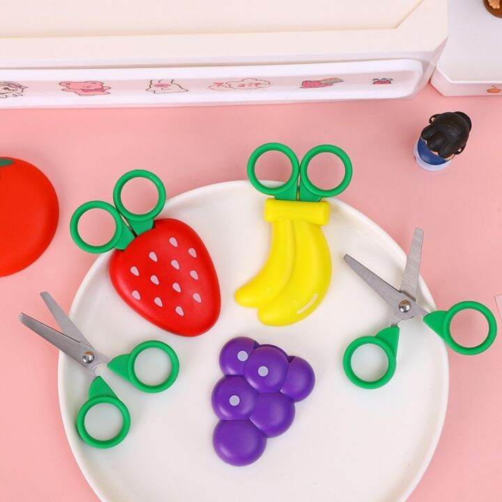 Mini Fruit Scissors Magnetic Suction Scissors Hand-cut Paper Scissors ...