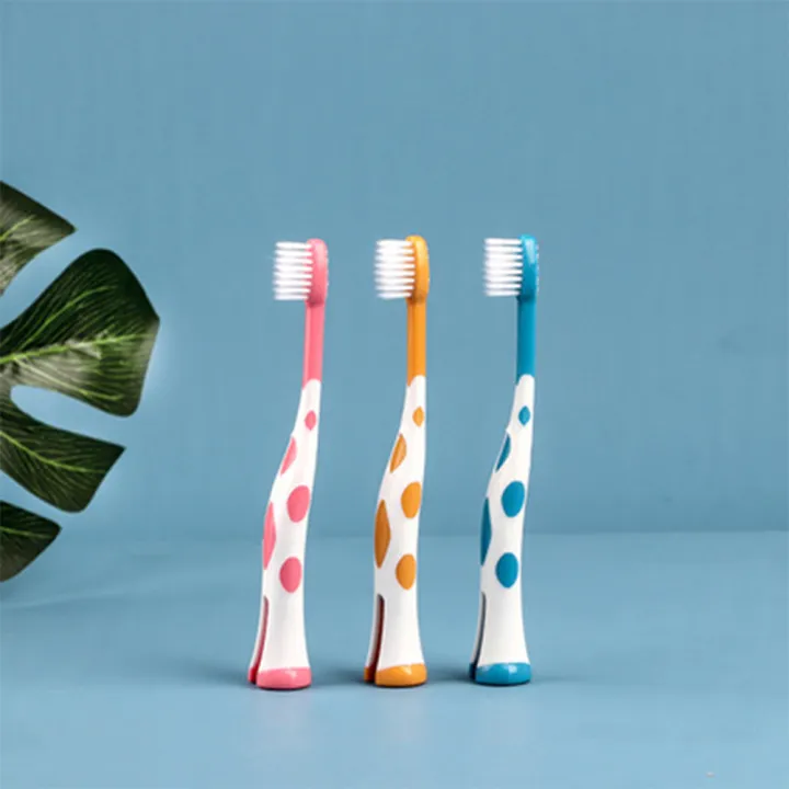 BEAUTYBIGBANG 3 pcs/lot super cute giraffe children's toothbrush ...