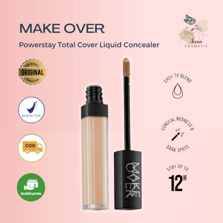MAKE OVER Powerstay Total Cover Liquid Concealer 6.5 ml | Makeover ...