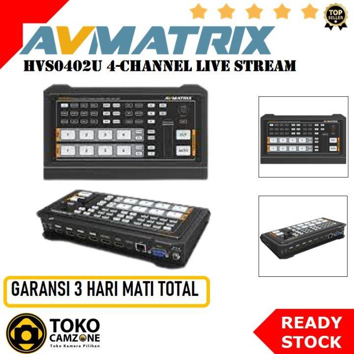AVMATRIX HVS0402U 4-Channel Live Streaming Video Switcher | Lazada Indonesia