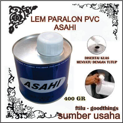 LEM PIPA PARALON PVC MERK ASAHI KEMASAN KALENG 400 GR | Lazada Indonesia