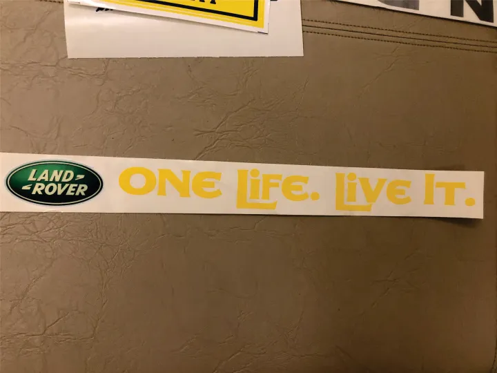Landrover One Life. Live It. sticker by Eurodecals | Lazada PH