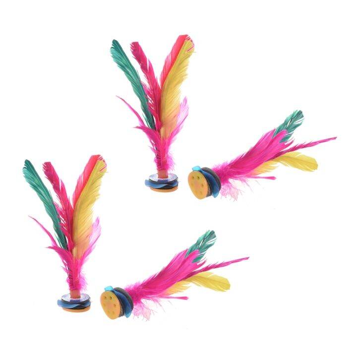 Colorful Feather Kick Shuttlecock Chinese Jianzi 4 Pcs | Lazada.co.th