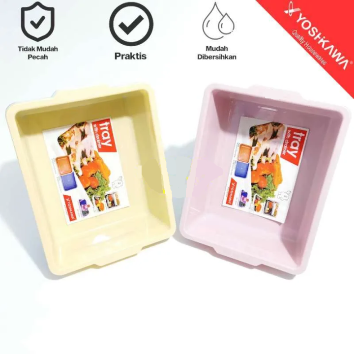 YOSHIKAWA B088 Baskom Kotak Persegi Wadah Serbaguna Bak Tahu Liter Box ...