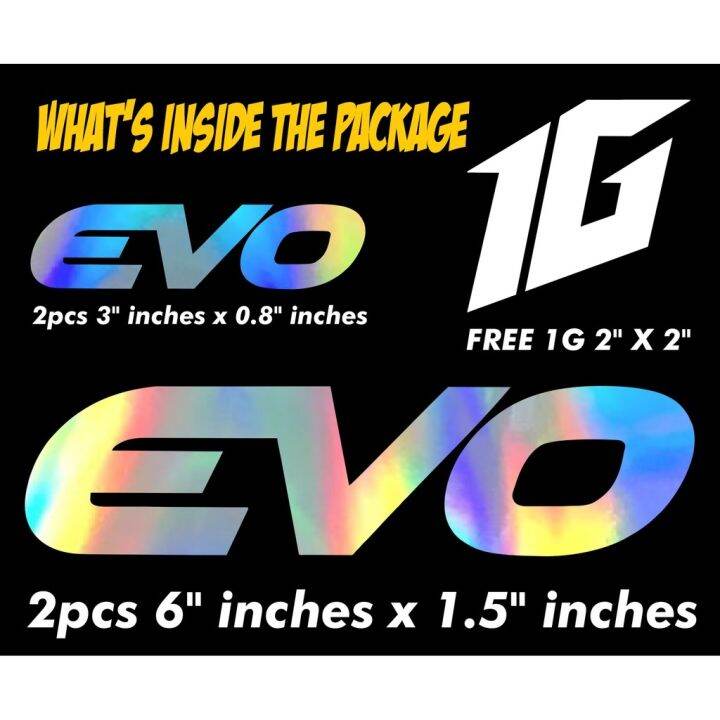 EVO Helmet Sticker Motorcycle Decal Set | Lazada PH
