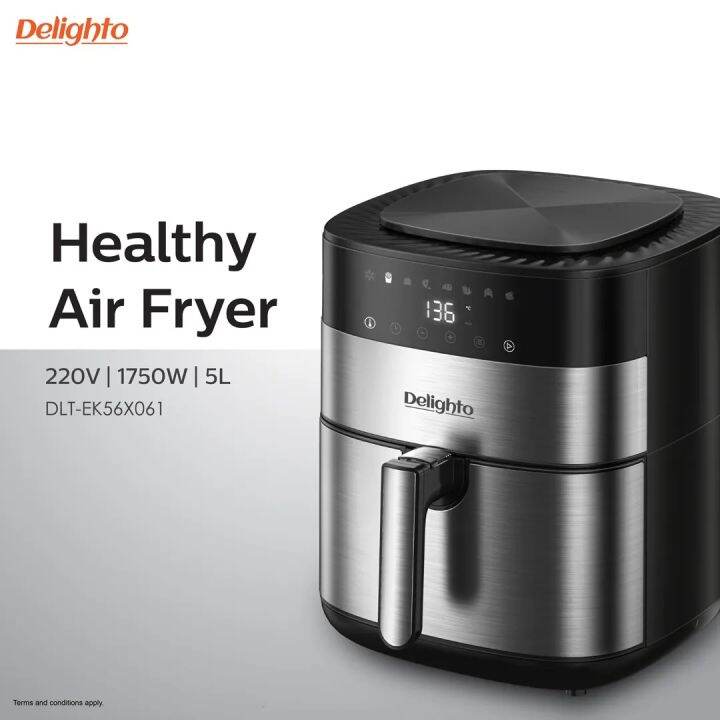 Delighto 5L Air Fryer DLT-EK56X061 | Lazada