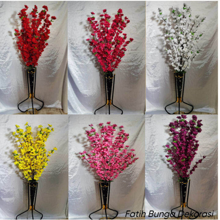 Bunga sakura rumpun/bunga hias/tanamana hias/tanaman plastik/bunga ...