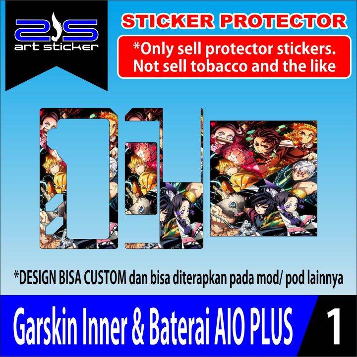SKIN Sticker Garskin INNER & Baterai Manto Aio Plus Demon Slayer ...