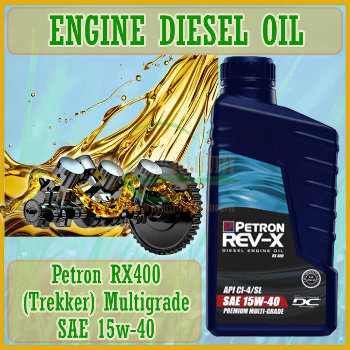 Diesen Engine Oil 1 Liter Petron Rev-X RX400 Trekker SAE 15w-40 | Lazada PH