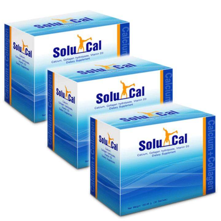 3 Boxs โซลูแคล Solucal Calcium Collagen VitaminD3 30 Sachets | Lazada.co.th