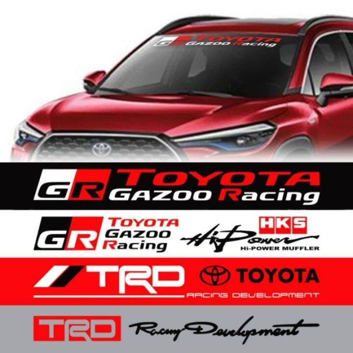 TRD Toyota Gazoo Racing Car Windshield Sticker Decal | Lazada PH