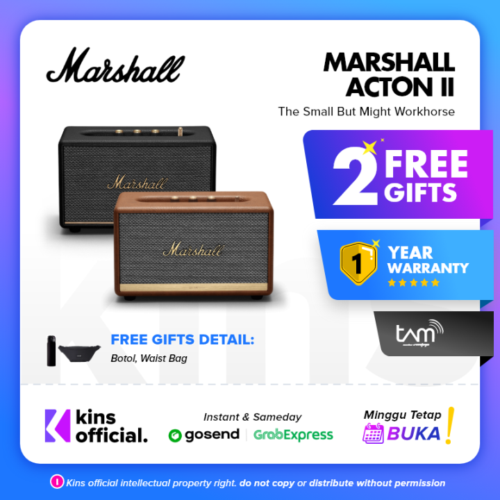 Marshall Acton II / Marshall Acton 2 Hi-Fi Bluetooth Speaker Garansi ...
