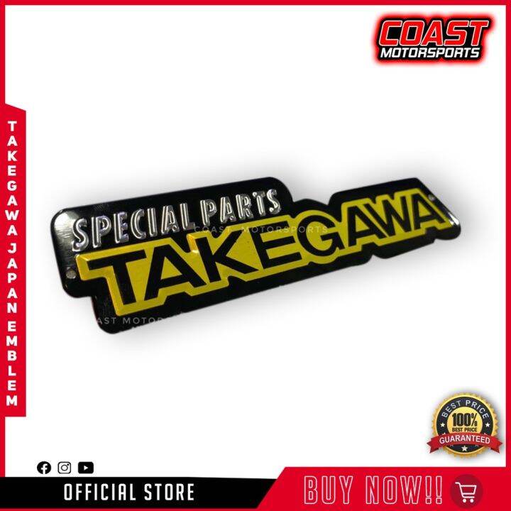 Takegawa Japan Emblem sticker Embossed aluminum | Lazada PH