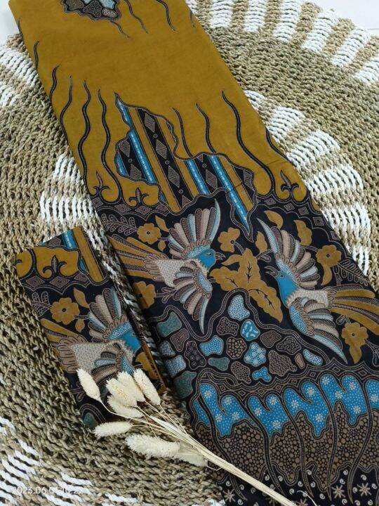 Kain Batik Printing Halus Motif Batu Bara Kain Meteran Bahan Baju ...