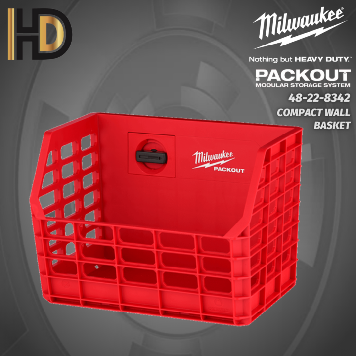 Milwaukee PACKOUT Compact Wall Basket / Milwaukee Compact Wall Basket ...