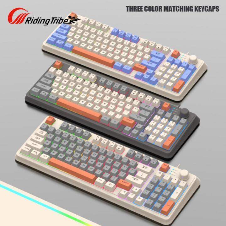 Riding Tribe K82 Mechanical Keyboard Wired Compact PC Keyboard With ...