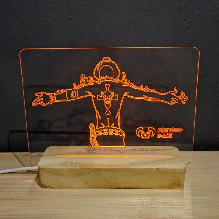 Lampu Tidur Hias Lampu Tidur Akrilik LED One Piece / Standing Lamp ...