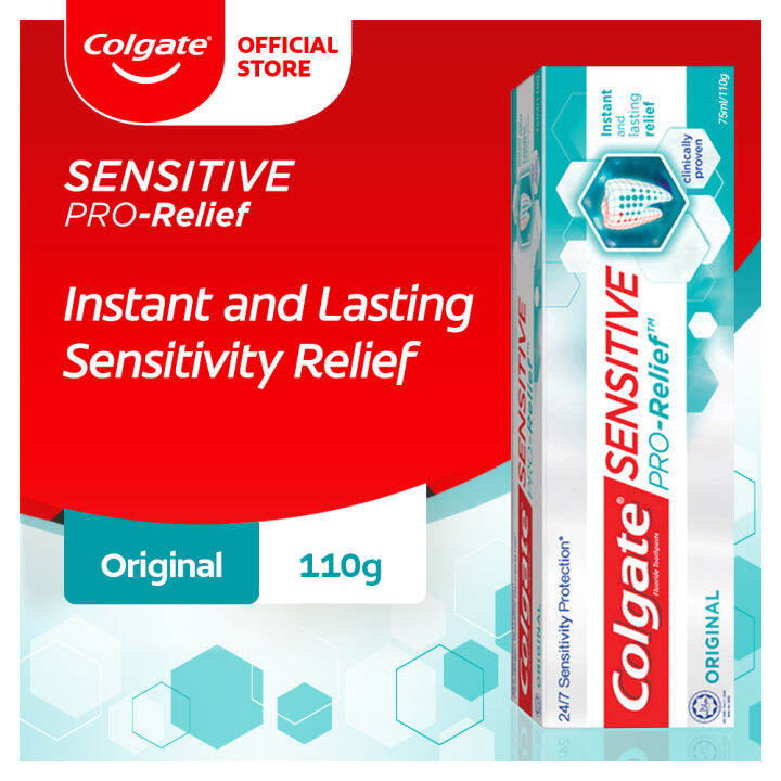 Colgate Sensitive Pro-Relief Toothpaste for Sensitivity Relief 110g ...