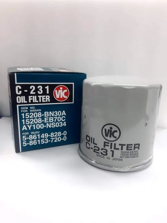 VIC OIL FILTER C-231 for NAVARRA, URVAN, NV350, NP350, TERRA | Lazada PH