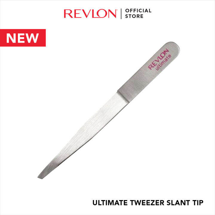 Revlon Ultimate Tweezer Slant Tip (Silver) | Lazada PH