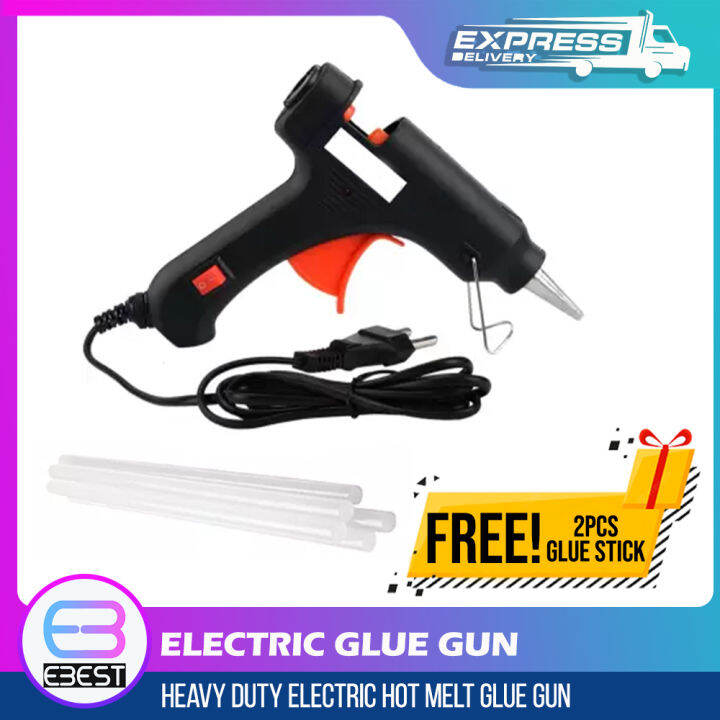 Glue Gun with 2 GLUE STICK Heavy Duty Electric Hot Melt Glue Gun ...