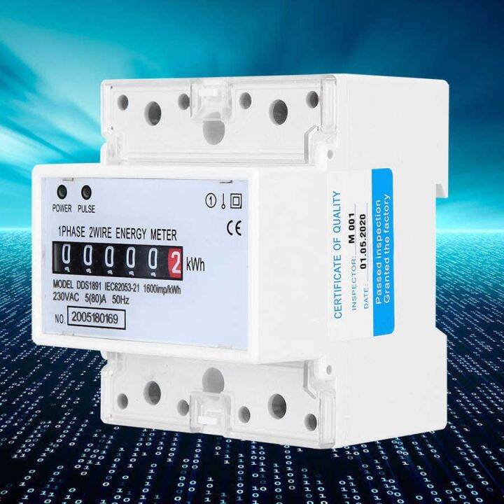 AC 230V 50Hz Single Phase Meter DDS1891 High Accuracy 4P Electricity ...
