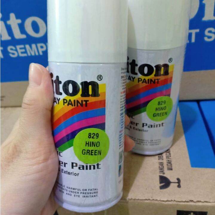 DITON Spray Paint Acrylic Lacquer Paint Pilox Cat Semprot - 829 Hino ...