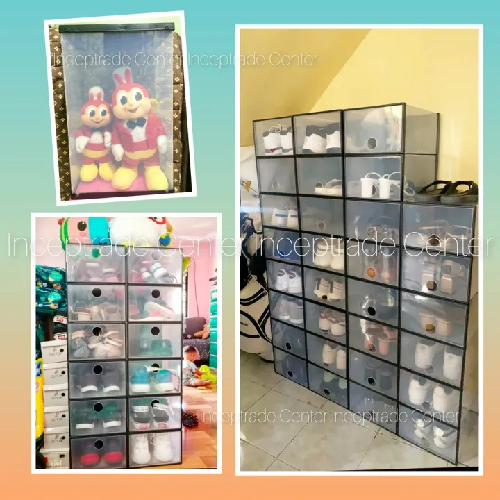 【U2RqfnK3】shoe rack organizer Sunnyware MEDIUM Shoemate 12 pcs Clear ...