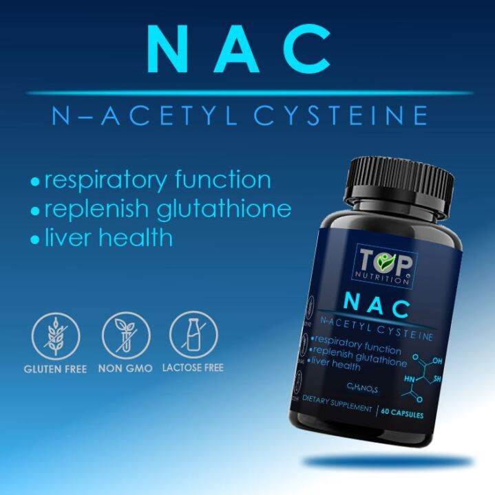 TOP NAC 600 mg N-Acetyl Cysteine 60 Caps | Lazada PH