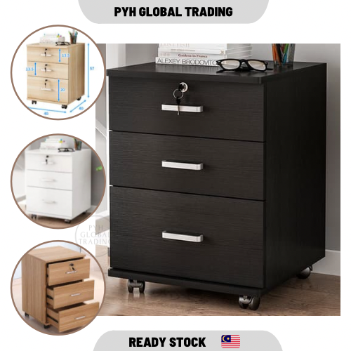 ALMARI LACI 3 TINGKAT OFFICE 3 Tier Office File Cabinet Modern ...