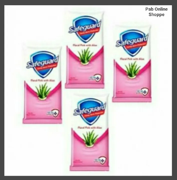 SAFEGUARD FLORAL PINK WITH ALOE VERA BAR SOAP 60 GRAMS X 6 PACKS ...