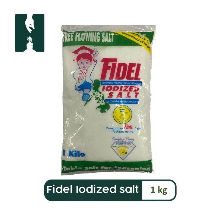 Fidel Iodized Salt - 1 kg - Fruits, Vegetables, Meat, Seafood ...