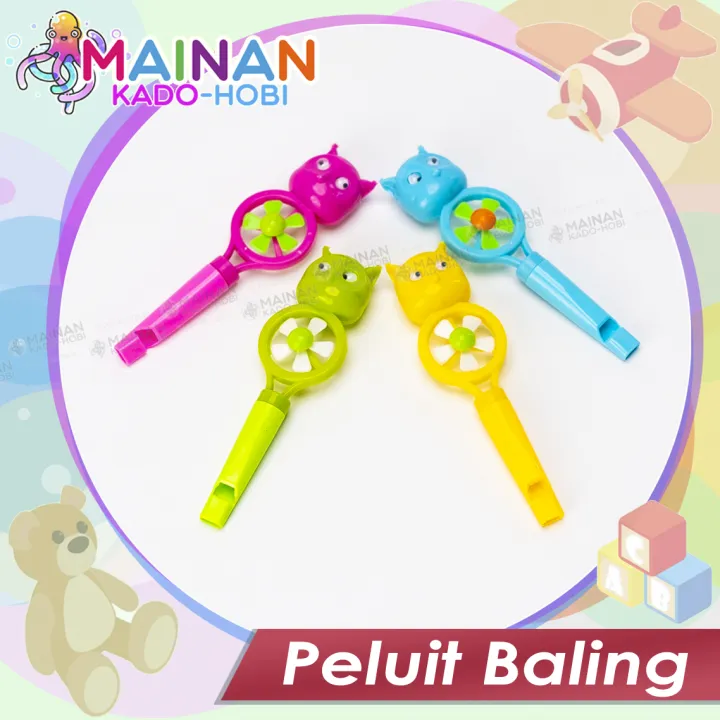 MAINAN ANAK TRADISIONAL MINI WHISTLE TIUP PELUIT BALING KARAKTER ...