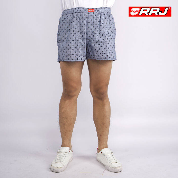 RRJ Men's Basic Innerwear Boxer Short 97341 (Indigo) | Lazada PH