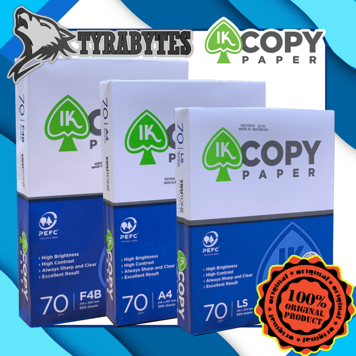 IK COPY SUB20 70GSM 500S PER REAM A4 SHORT LONG COPY PAPER | Lazada PH