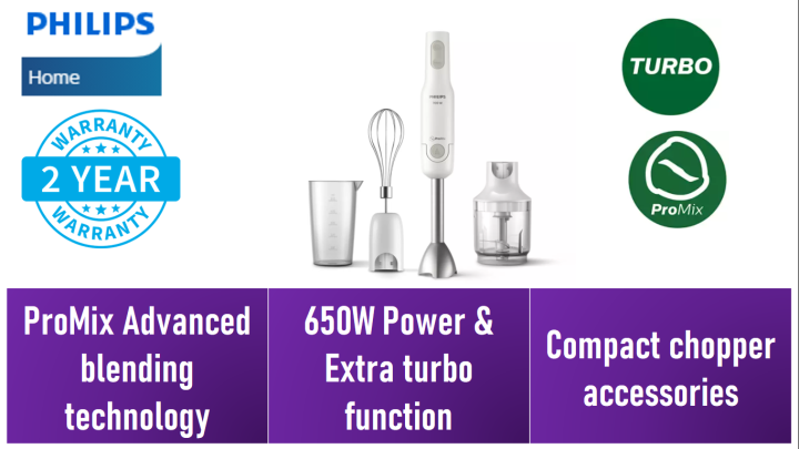Philips Daily Collection ProMix Handblender 700W HR2543 | Lazada
