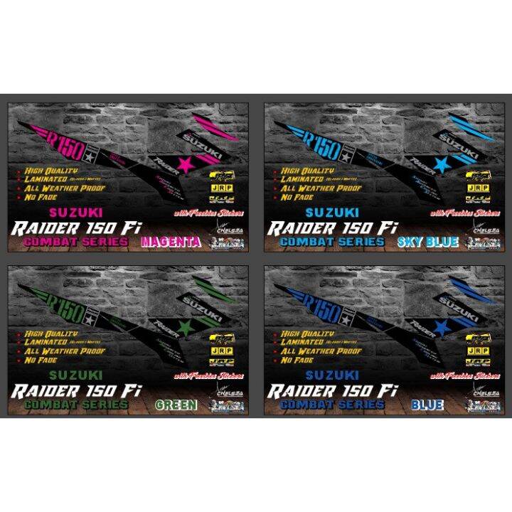 Suzuki Raider 150 Fi Decals Combat Series with freebies sticker | Lazada PH