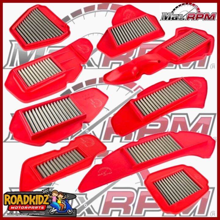 MAX WASHABLE AIR FILTER CLICK MIO NMAX RAIDER FI 150 AEROX SNIPER ...