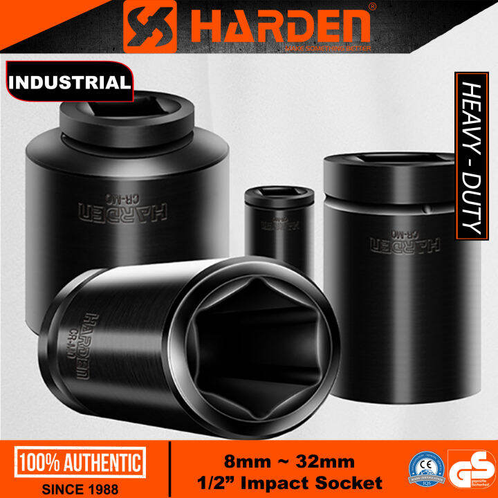 Harden 8mm ~ 32mm 1/2" Impact Socket (INDUSTRIAL) CrMo Material ...