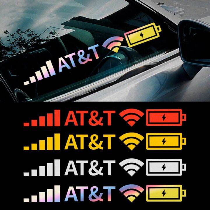 Wifi Signal Reflective Car Stickers Car Motorcycle Bike Decoration ...