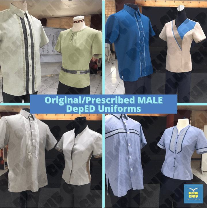 Original / Prescribed DepEd Teacher's Uniform for MEN'S (Mon, Tue, Wed ...