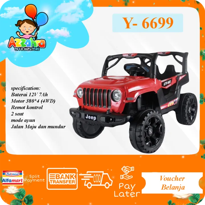 MOBIL AKI MAINAN ANAK PLUS REMOTE CONTROL Y- 6699 | Lazada Indonesia